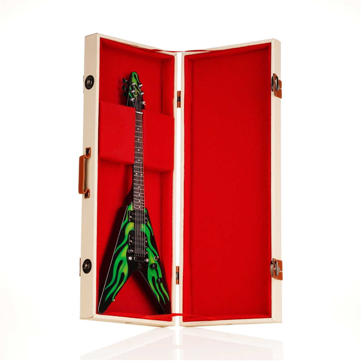 Axe Legends Mini Guitar White Flight Case - Premium Display Accessory