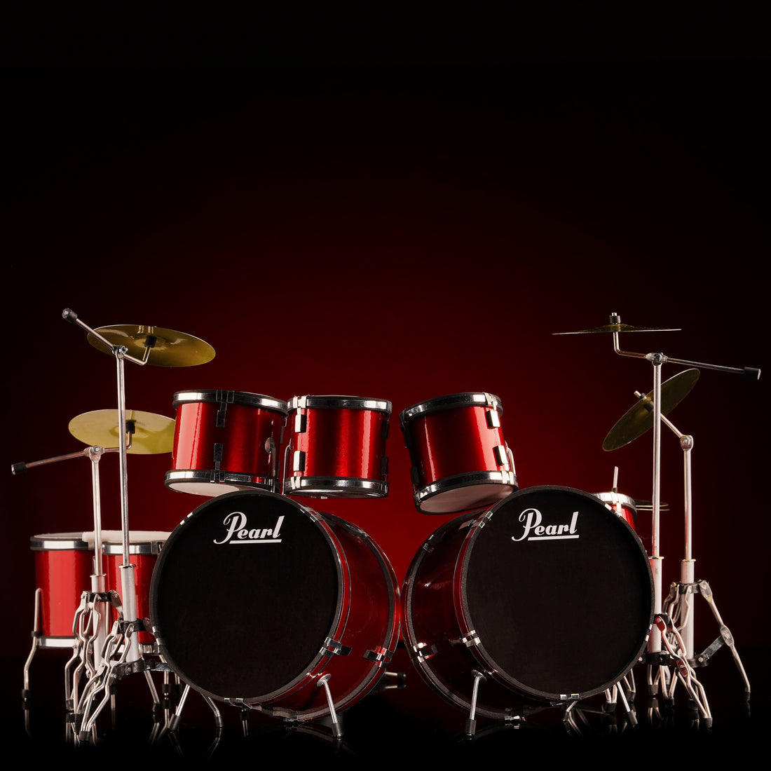 Axe Legends Mini Drum Set - Double Bass Pearl Style Collector Model